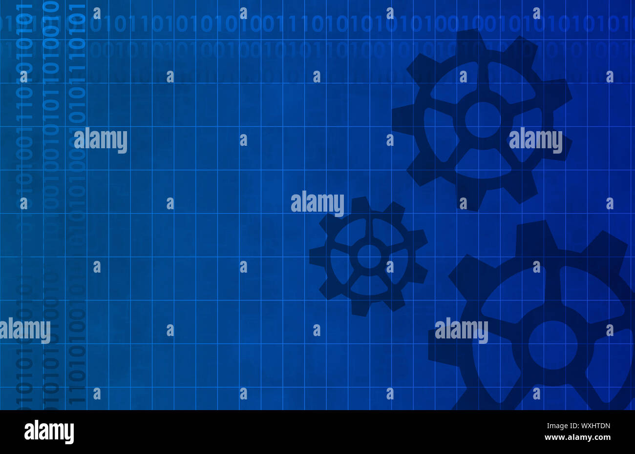 Technology Background with Cogs A Design Abstract Stock Photo - Alamy