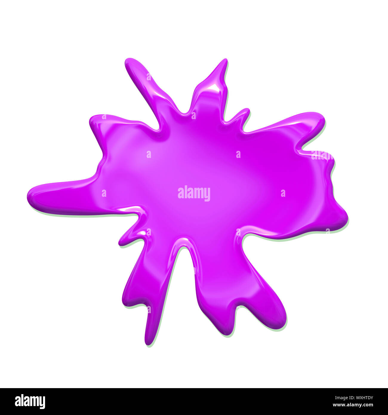 Paint Splatter Blob Isolated on White Background Stock Photo - Alamy