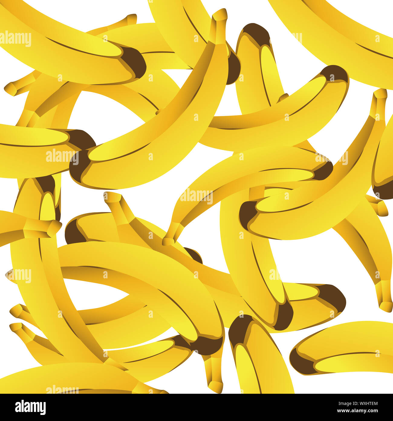Seamless background with bananas Stock Photo - Alamy