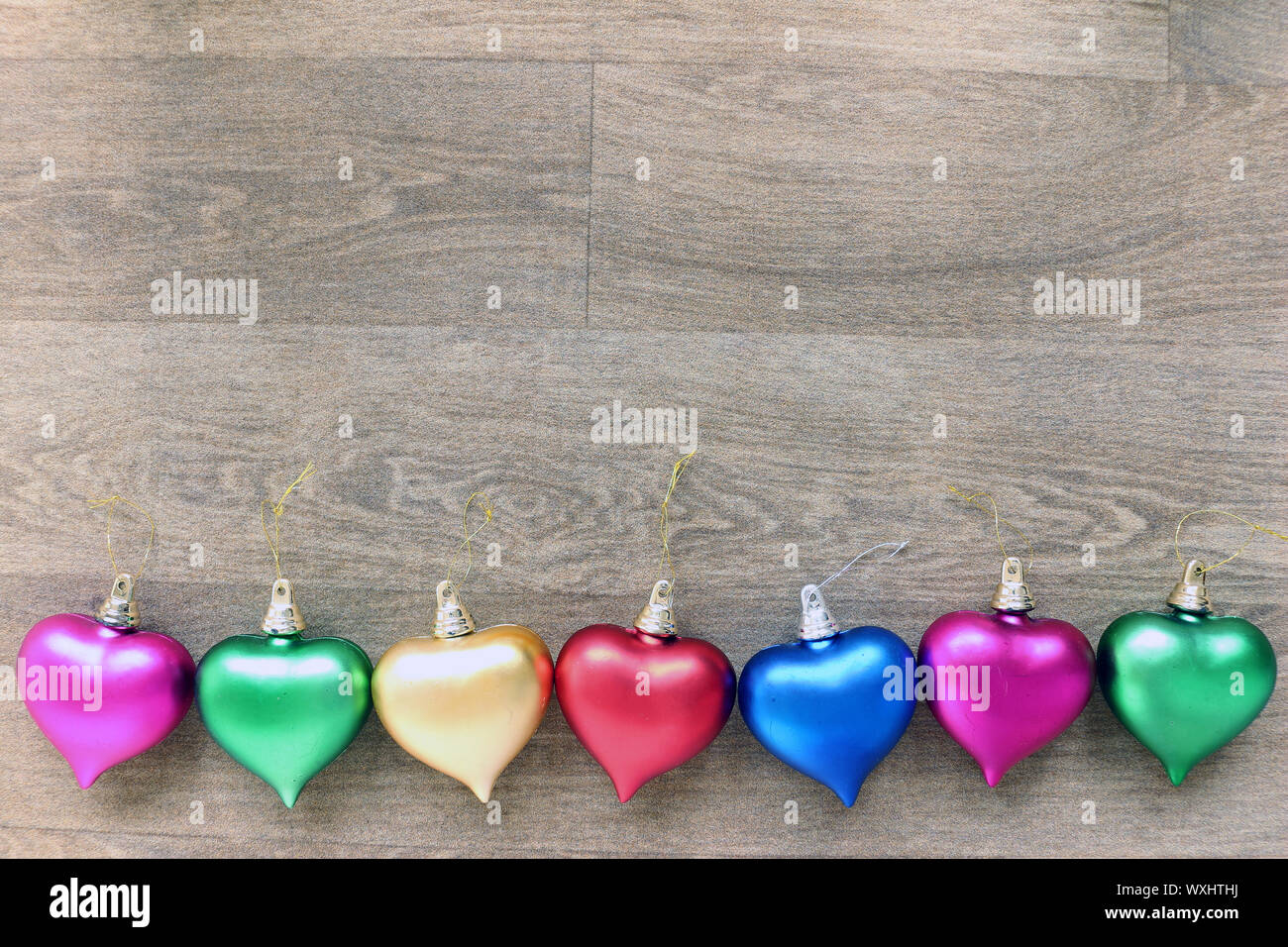 Row of hearts hi-res stock photography and images - Alamy
