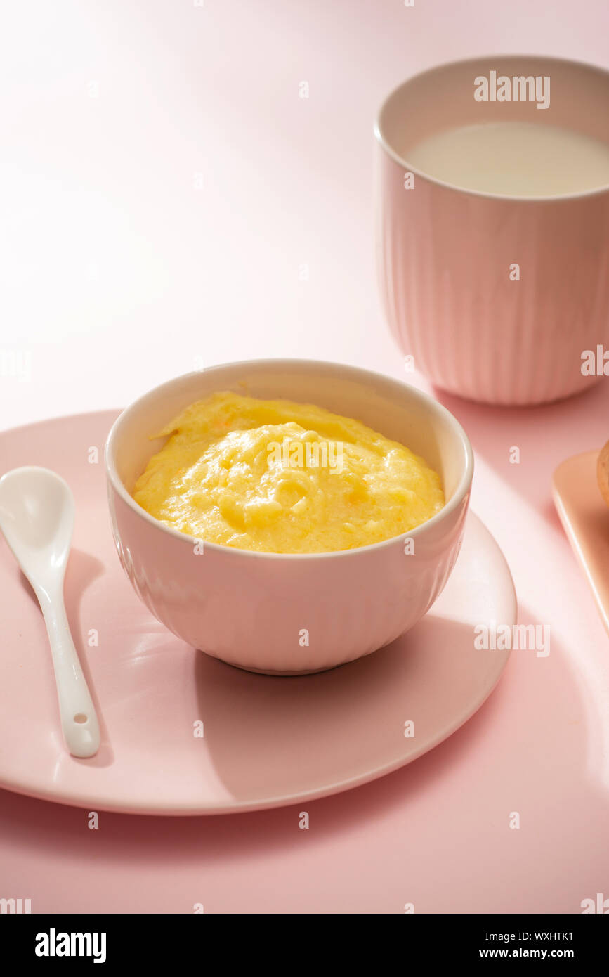 Homemade vegetable baby food. Potato puree for baby Stock Photo - Alamy
