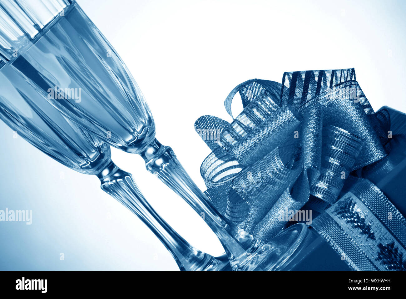 blue new year eve card Stock Photo - Alamy