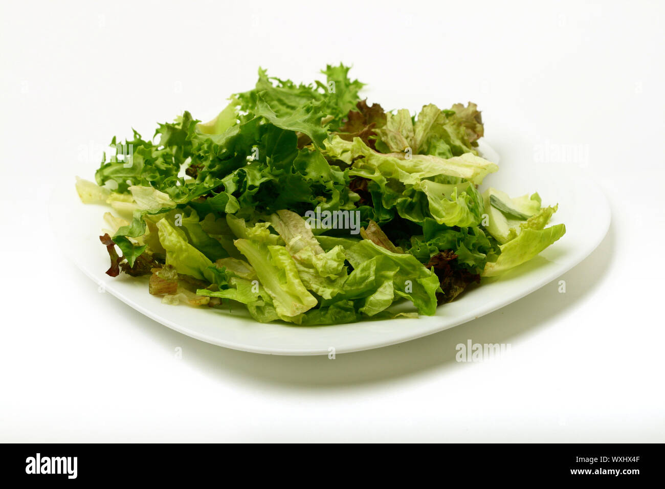 salad isolated on white background Stock Photo - Alamy