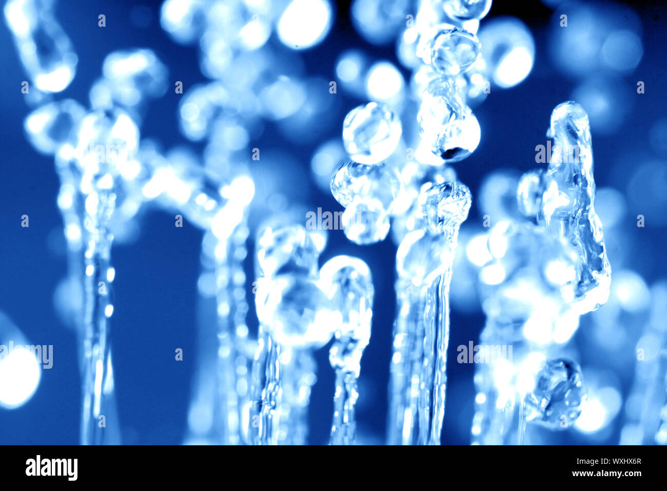 water drops in motion macro close up Stock Photo - Alamy