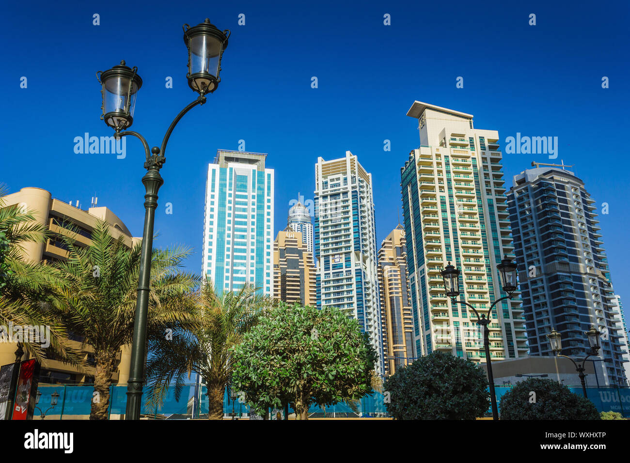DUBAI, UAE - NOVEMBER 16: Dubai Marina. UAE. November 16, 2012. Dubai ...