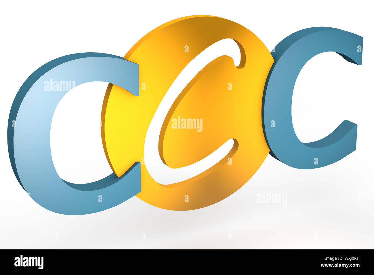 acronym concept: CCC for Customer Care Center isolated on white ...
