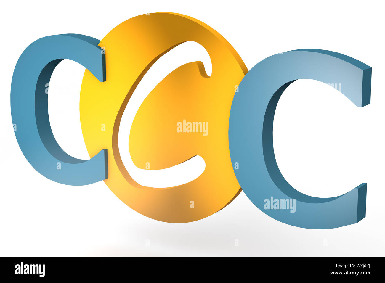 acronym concept: CCC for Customer Care Center isolated on white ...