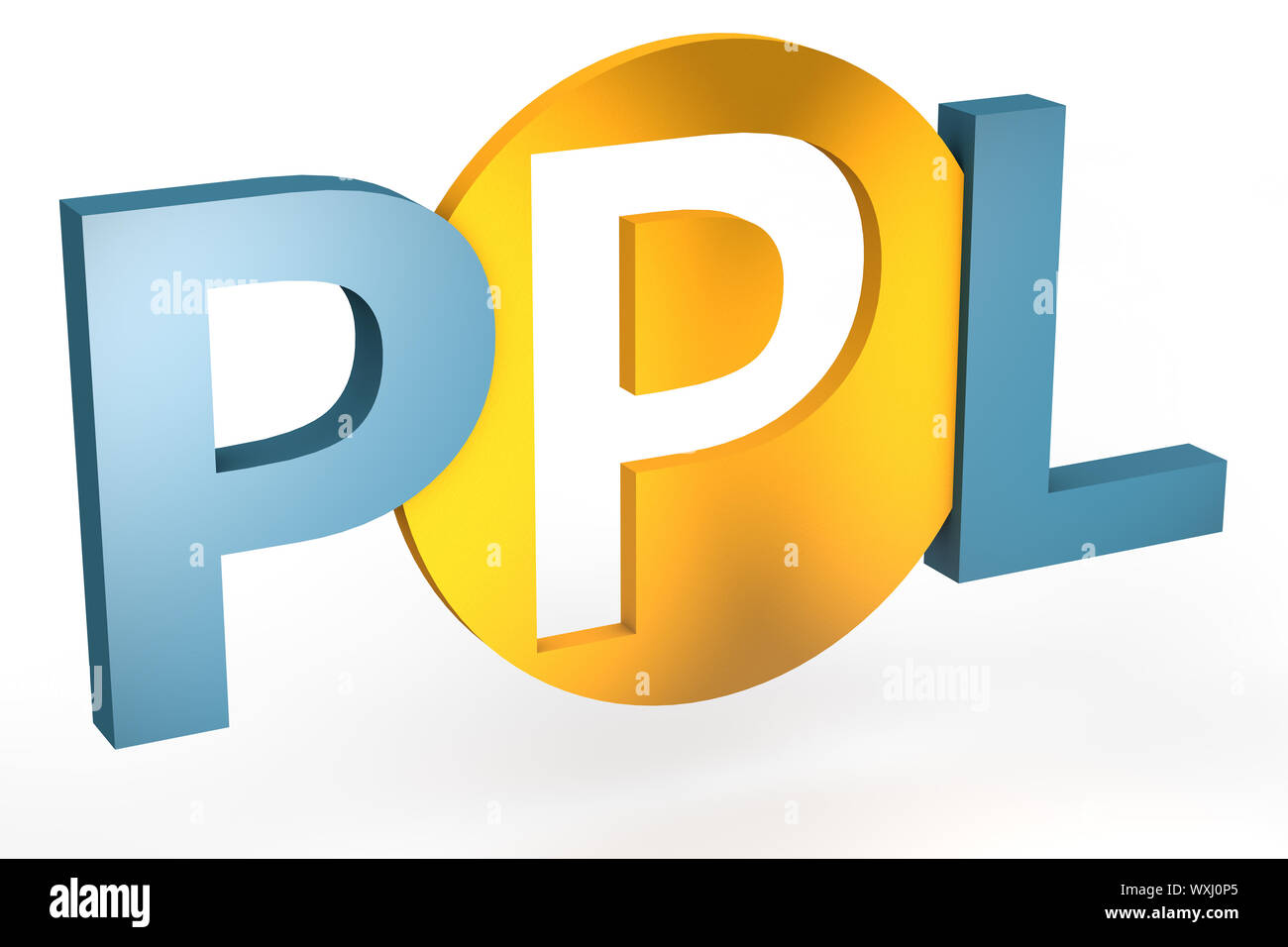 acronym concept: PPL for Pay per Lead isolated on white background ...
