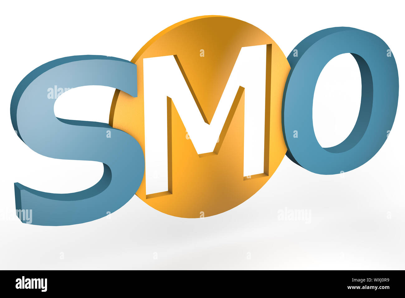 acronym concept: SMO for Social Media Optimization isolated on white ...