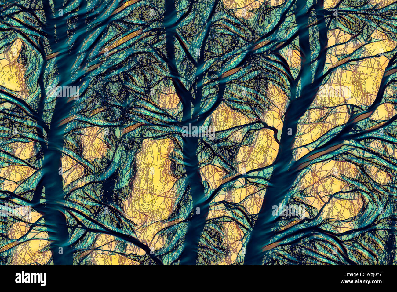 Abstract image tree hi-res stock photography and images - Alamy
