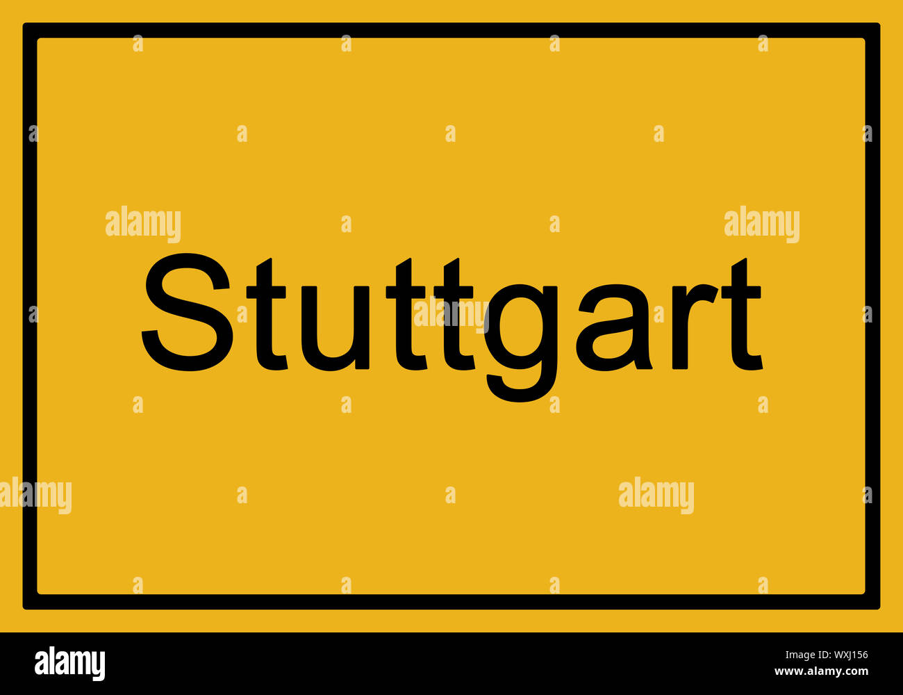 Stuttgart city icon hi-res stock photography and images - Alamy