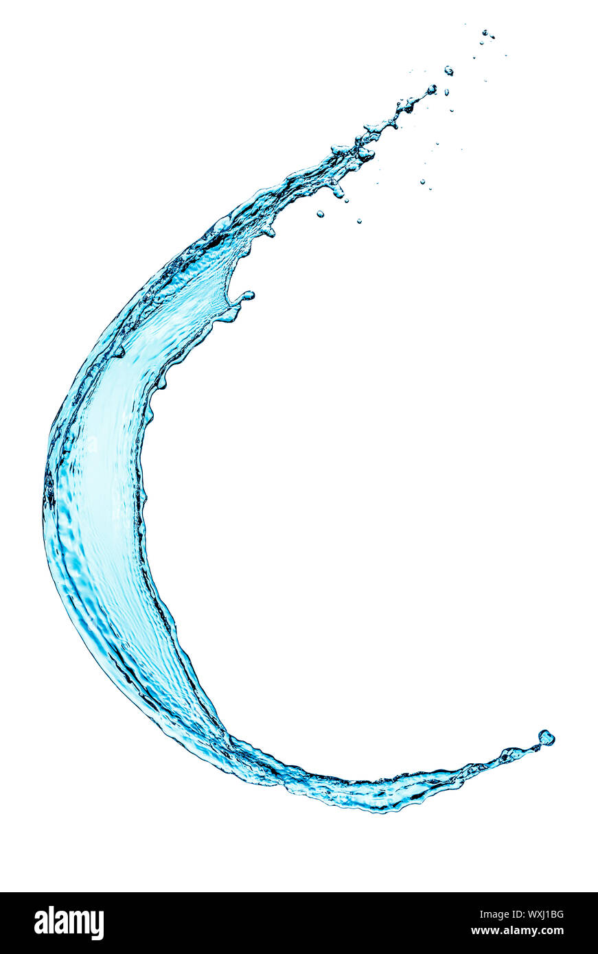 Abstract water splash isolated on white background Stock Photo - Alamy