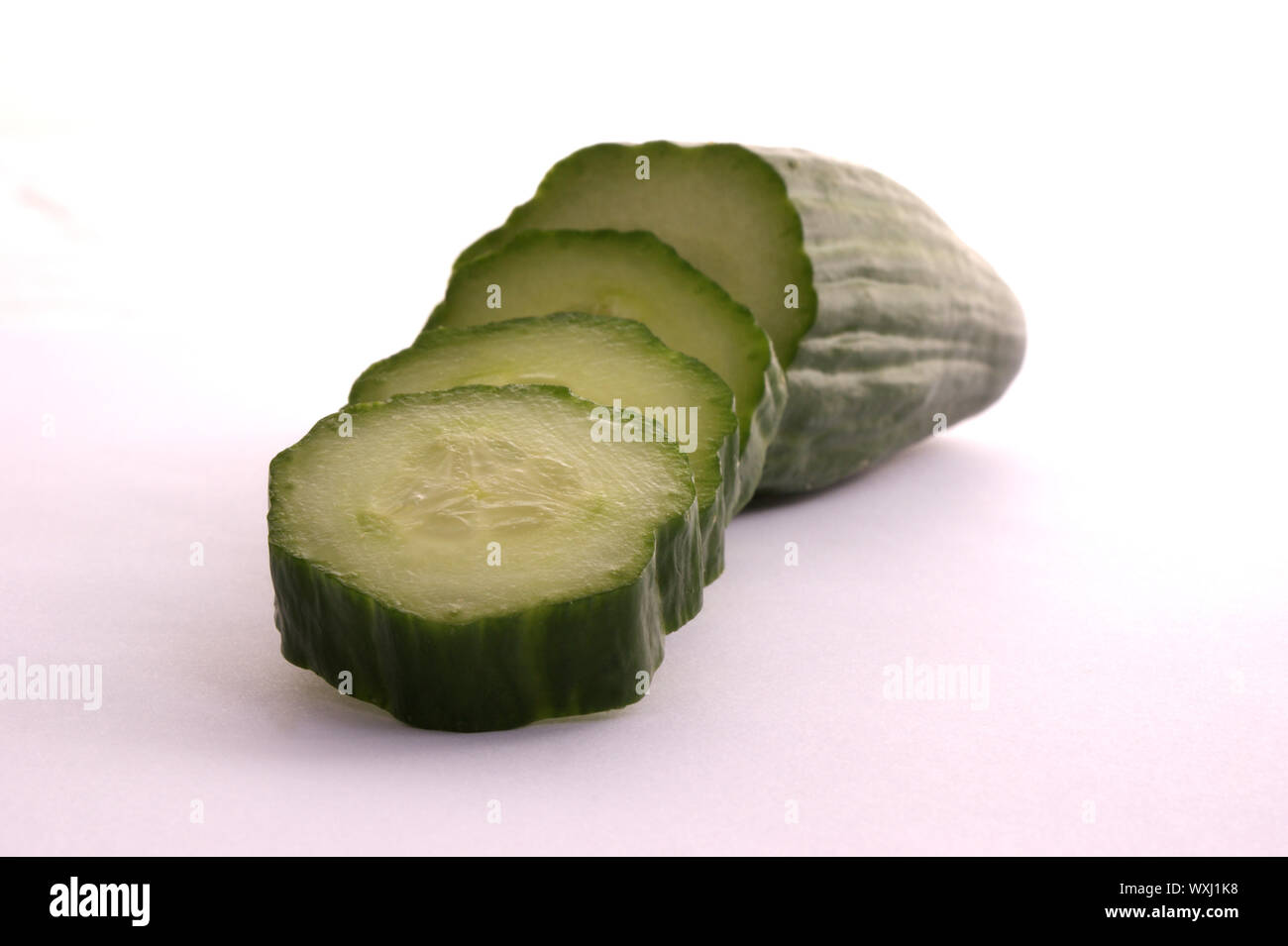 cucumber cut in slices Stock Photo - Alamy