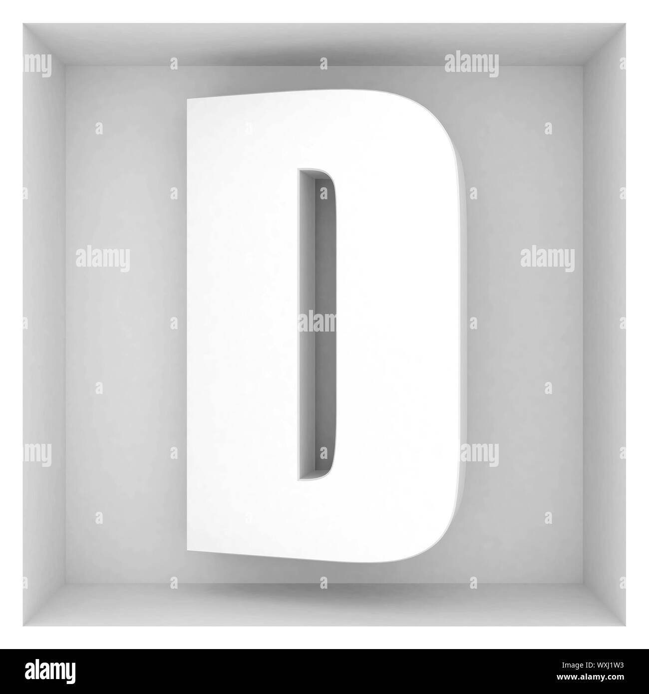 volume letter of the alphabet on a gray background Stock Photo - Alamy