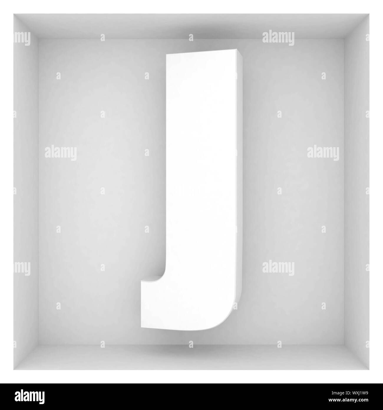 volume letter of the alphabet on a gray background Stock Photo - Alamy