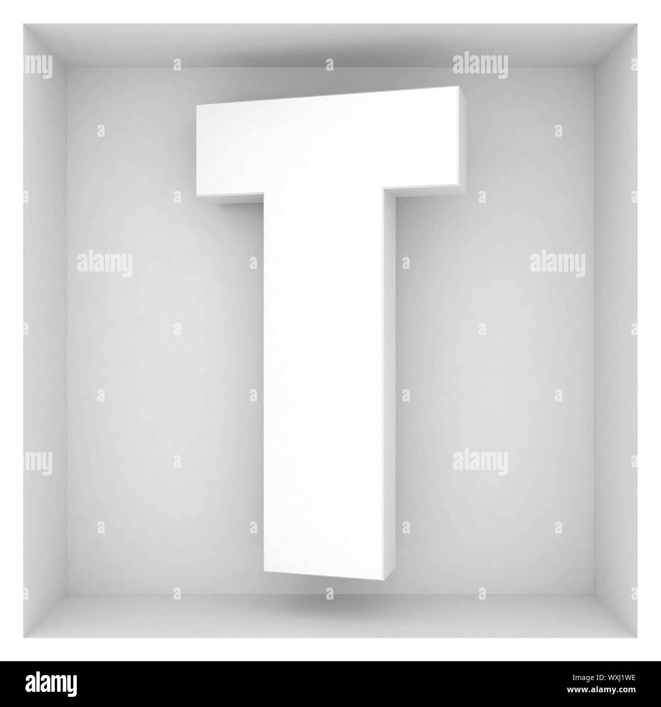 volume letter of the alphabet on a gray background Stock Photo - Alamy