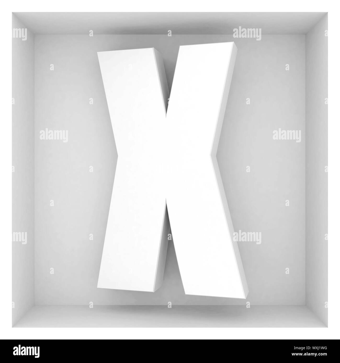 volume letter of the alphabet on a gray background Stock Photo - Alamy