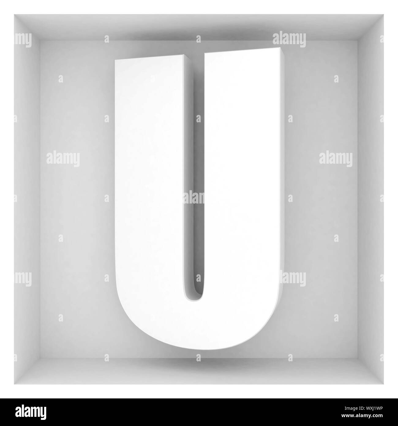volume letter of the alphabet on a gray background Stock Photo - Alamy