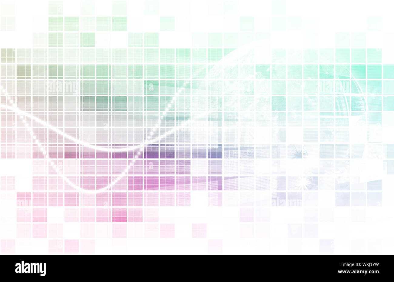 Virtual Technology with Data Filtering Web Art Stock Photo - Alamy