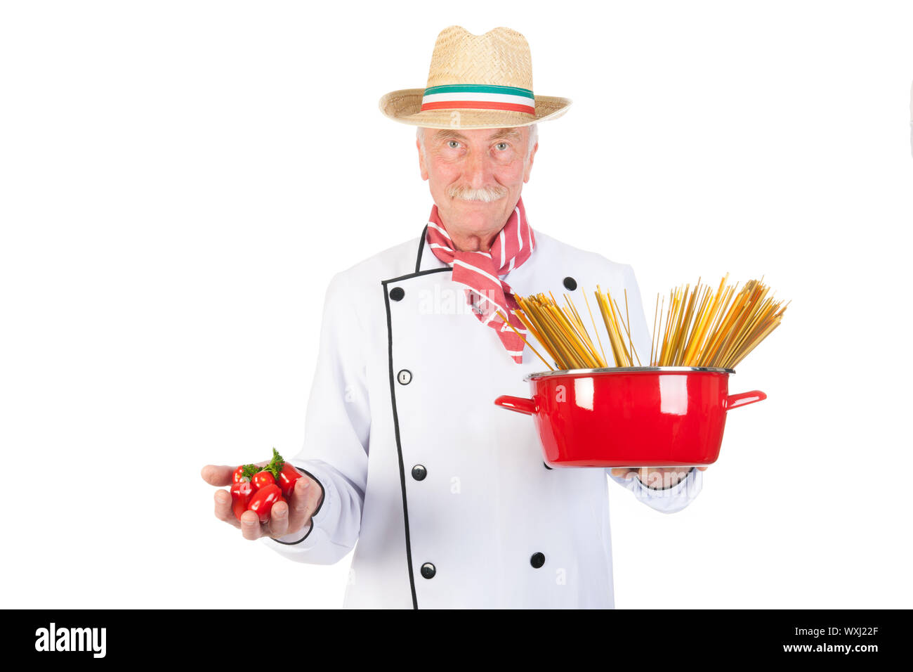 Old italian man pasta hi-res stock photography and images - Alamy