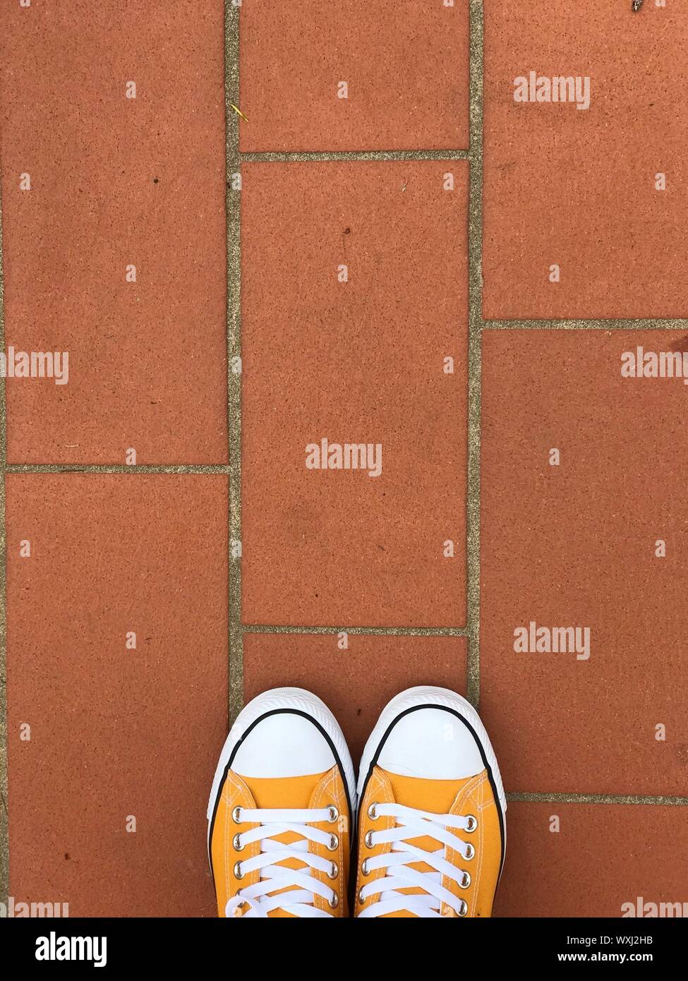 Personal perspective feet overhead hi-res stock photography and images ...