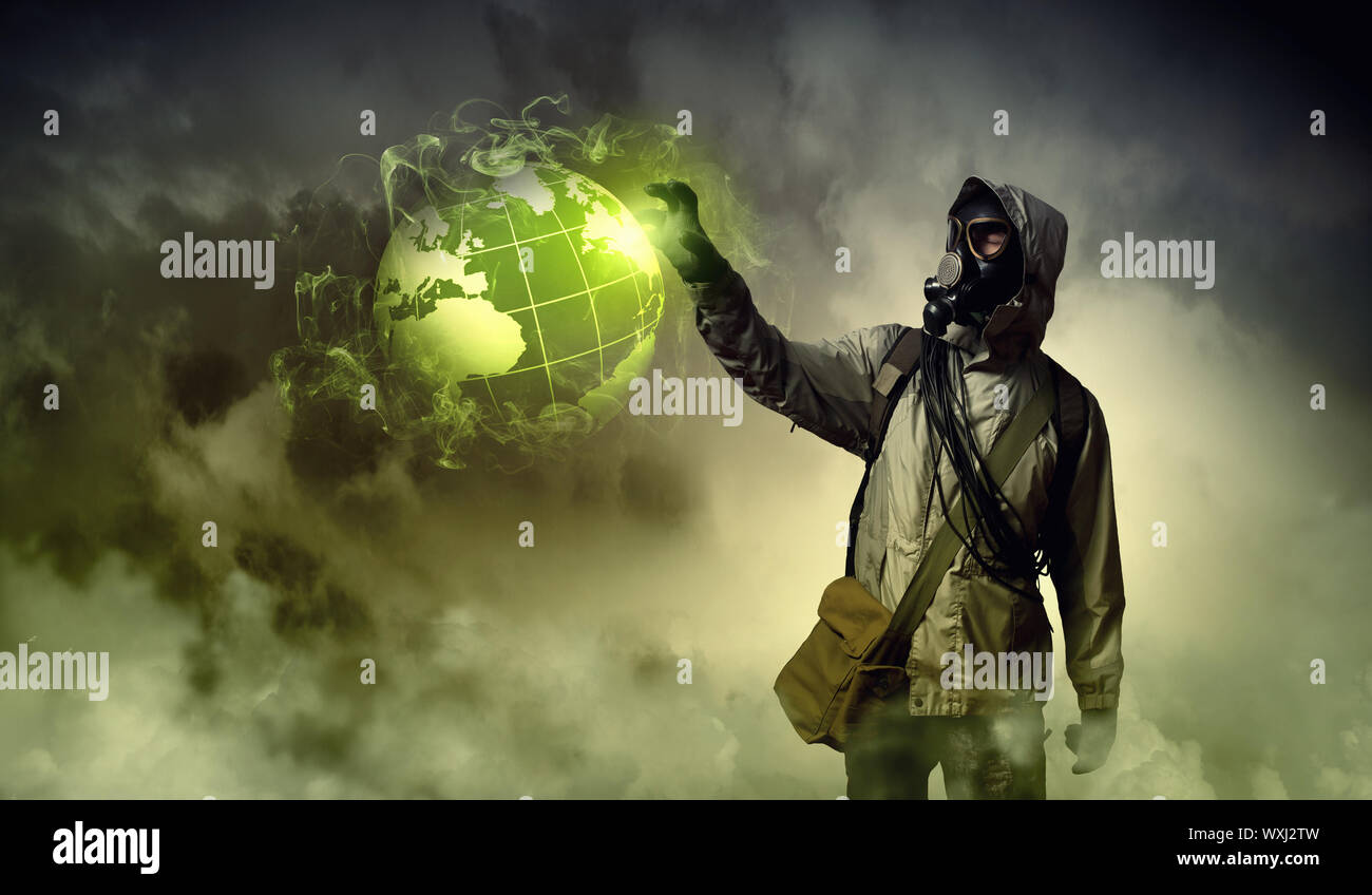Globe with radioactivity sign hi-res stock photography and images - Alamy