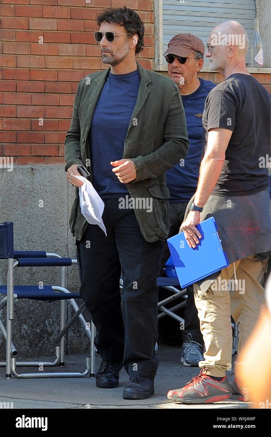 Turin, Raul Bova on the set of Justice for All Stock Photo - Alamy