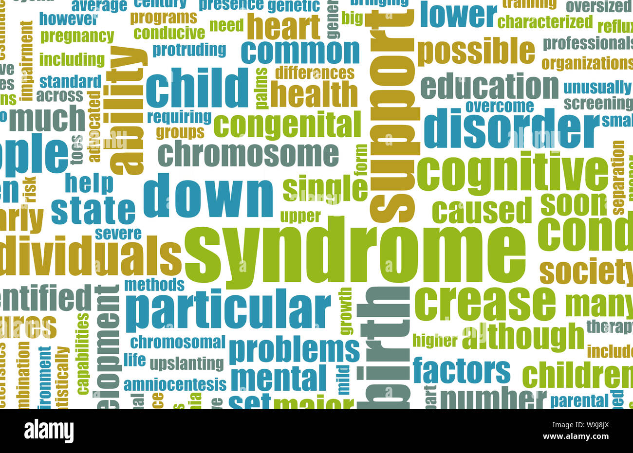 Down Syndrome Condition as a Concept Background Stock Photo - Alamy