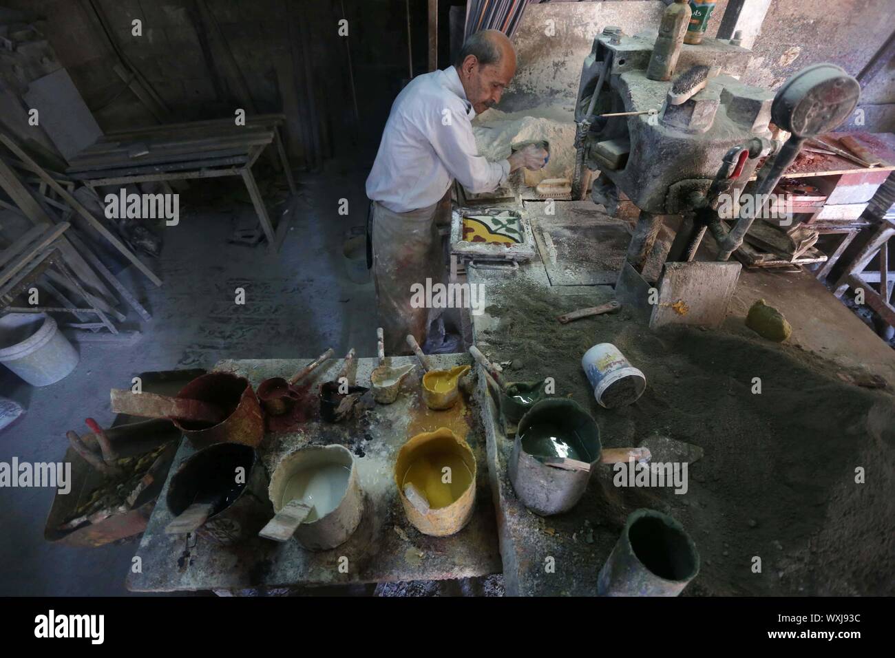 Nablus, West Bank, Palestinian Territory. 17th Sep, 2019. A Palestinian ...