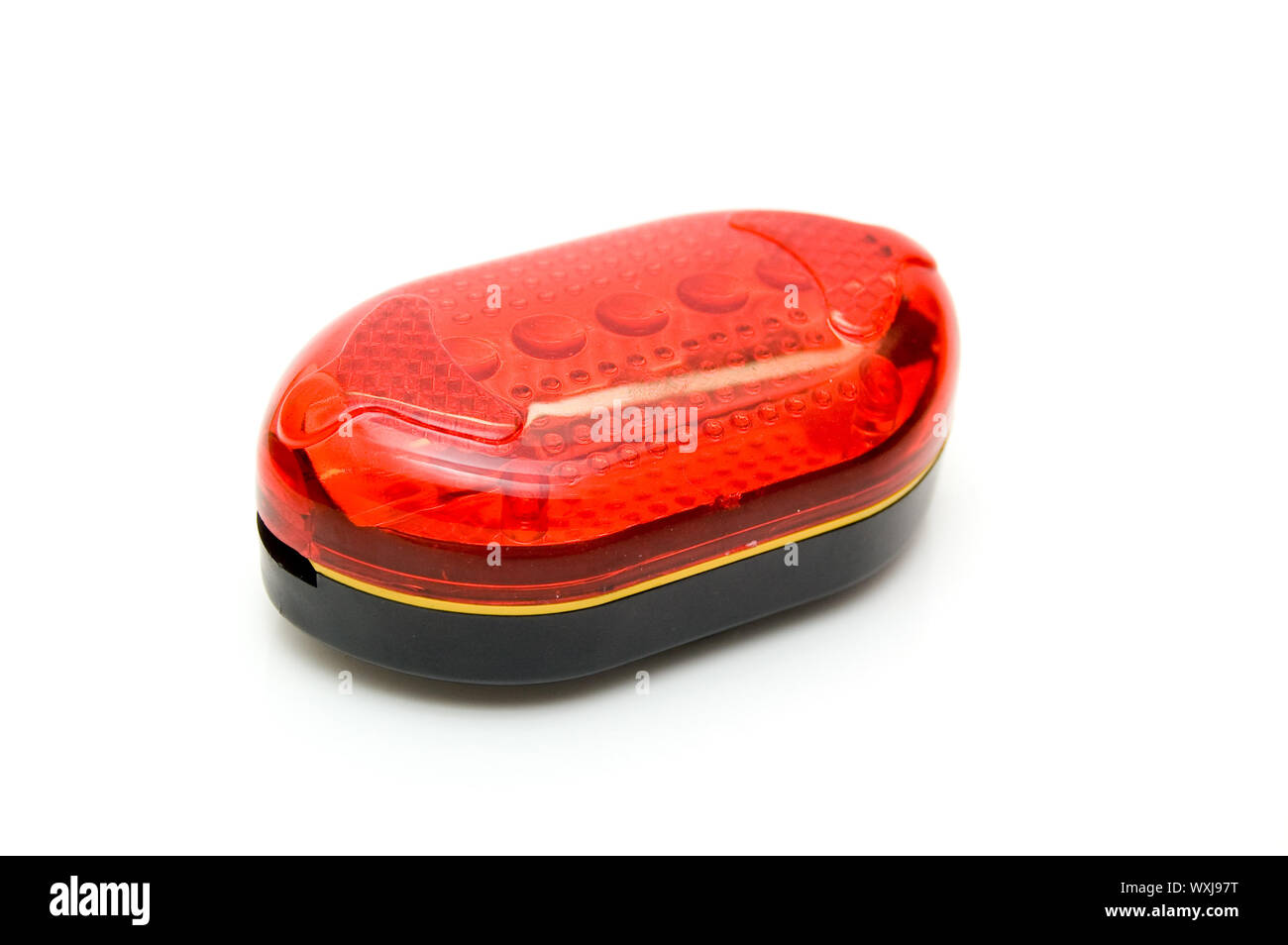 A red led light on a white background Stock Photo - Alamy