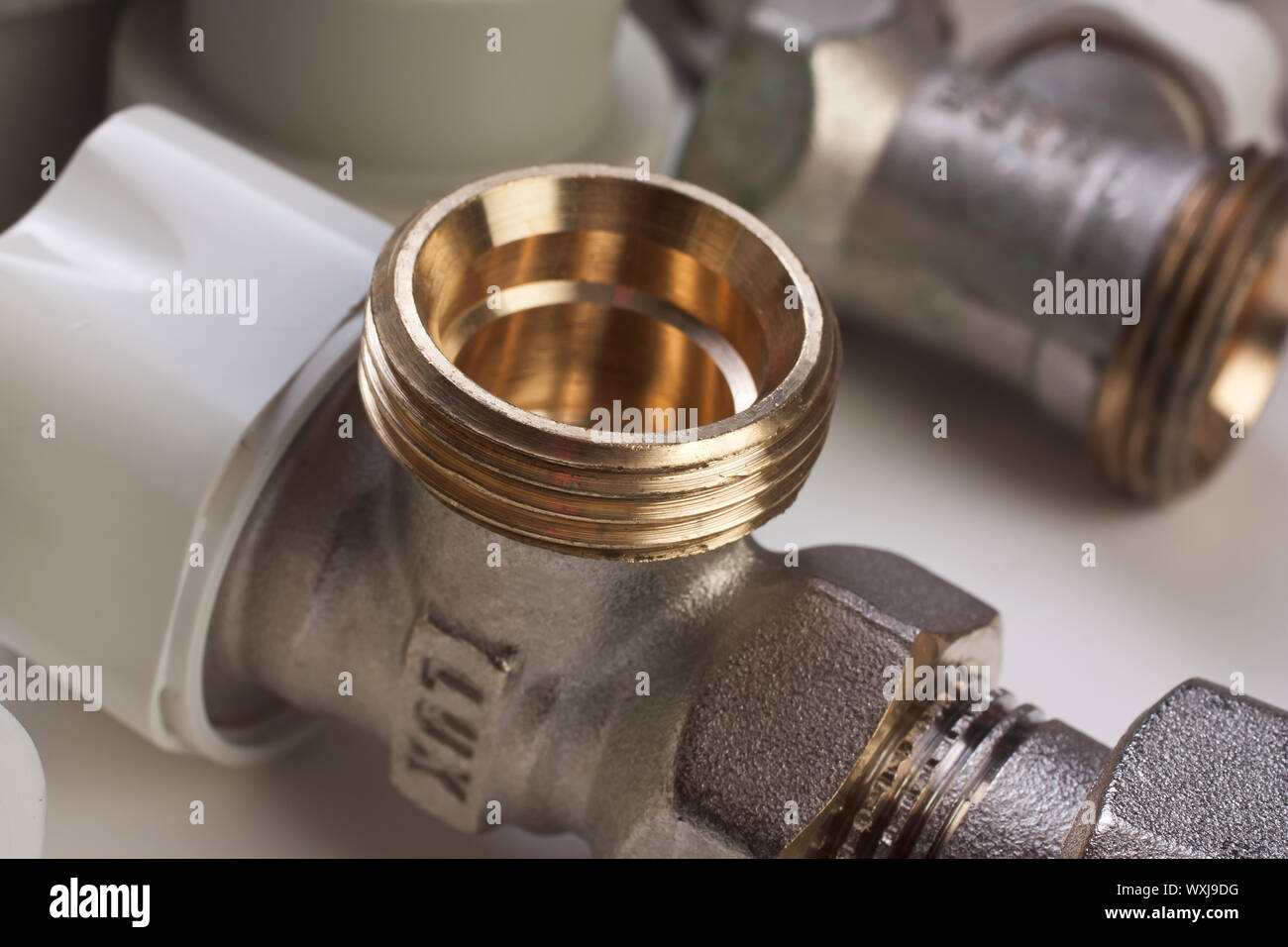 Plumbing fixtures and piping parts Stock Photo - Alamy