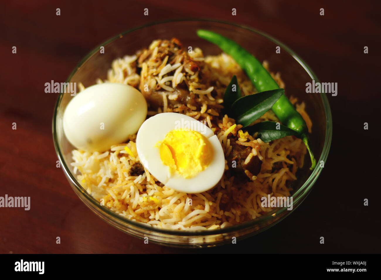 Delicious chicken biriyani Stock Photo - Alamy