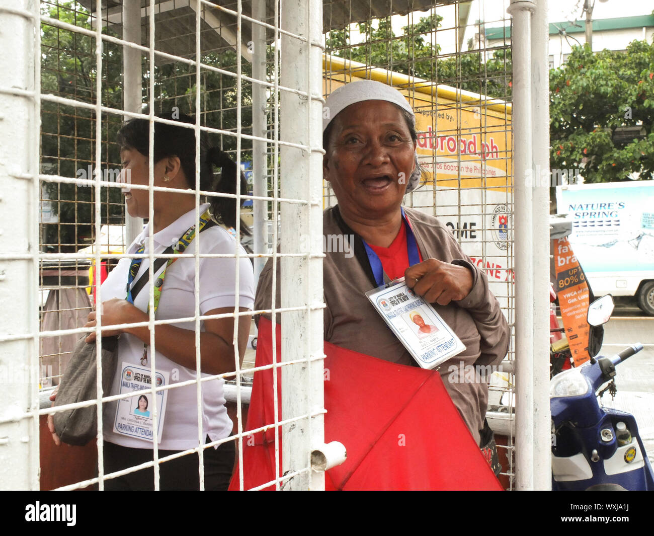 Manila, Philippines. 1st Jan, 2019. Elsie Narra, a Manila parking ...