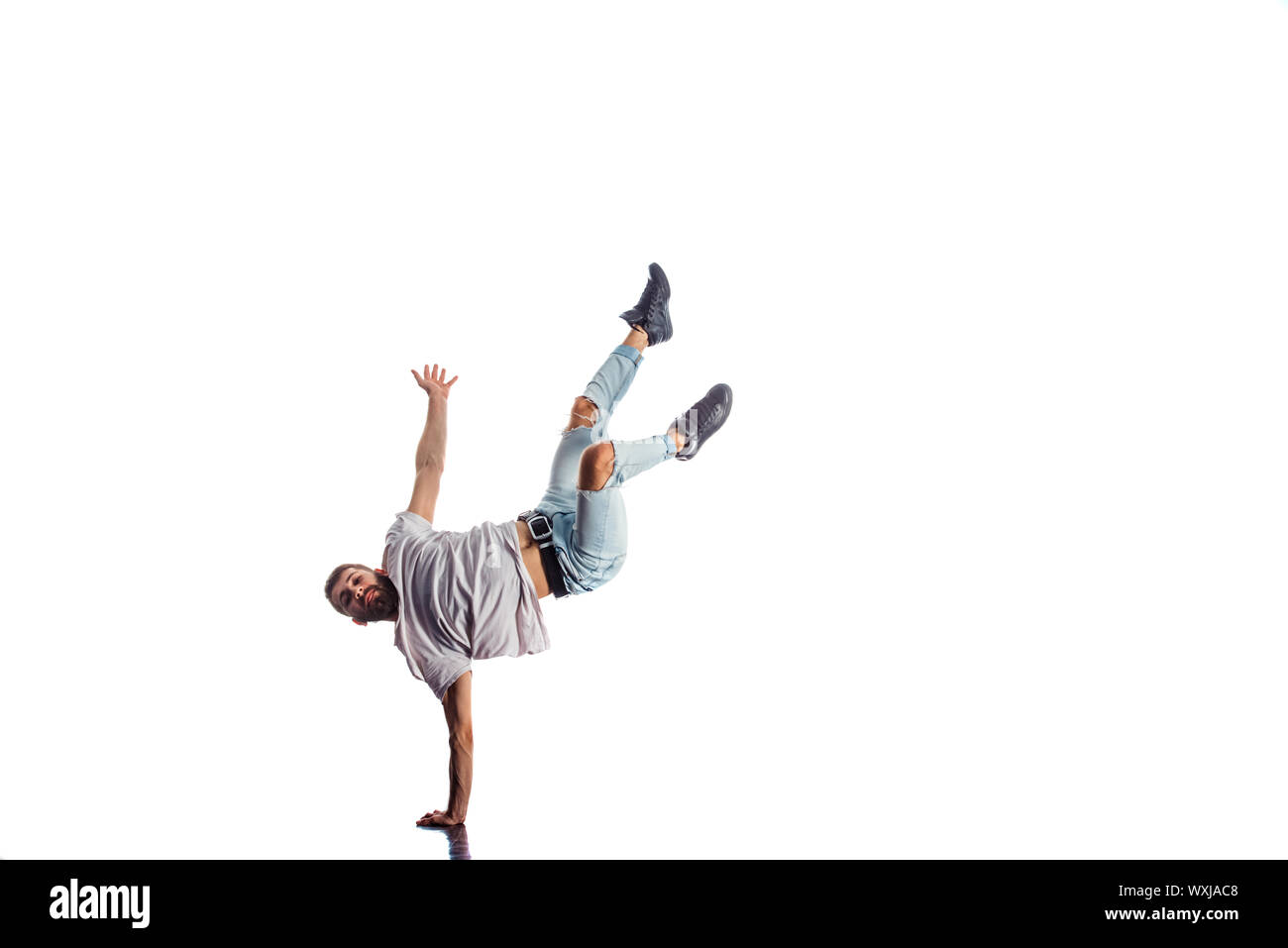 Young rhythmic gymnast doing hi-res stock photography and images - Alamy