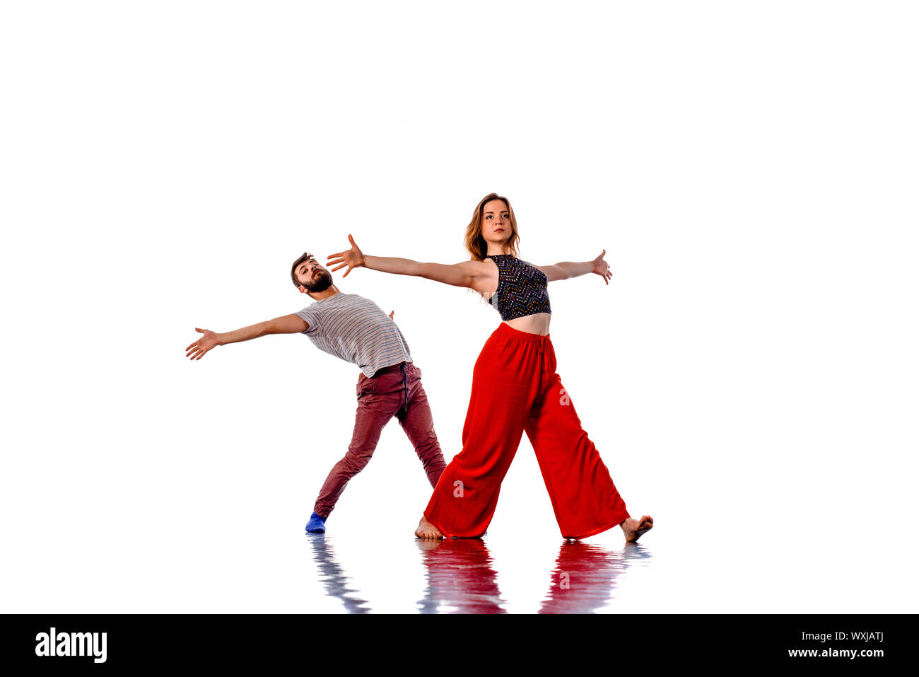 Couple dancing freestyle hi-res stock photography and images - Alamy