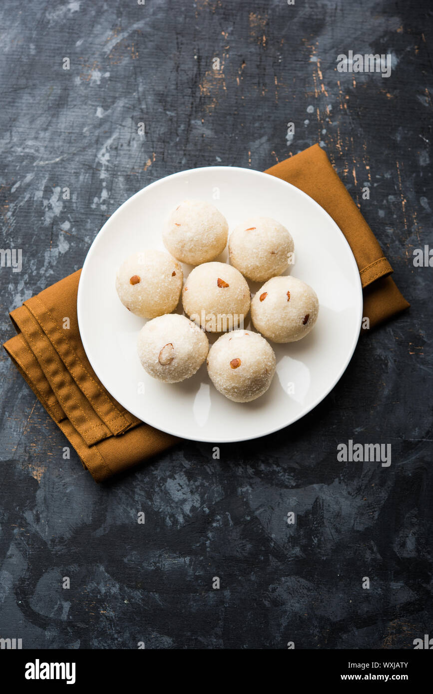 Rava Laddu or Semolina Laddoo Or Rawa Ladu, a popular sweet dish from ...