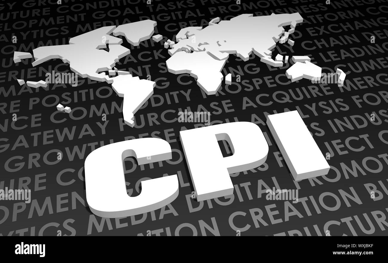 CPI Industry Global Standard on 3D Map Stock Photo - Alamy