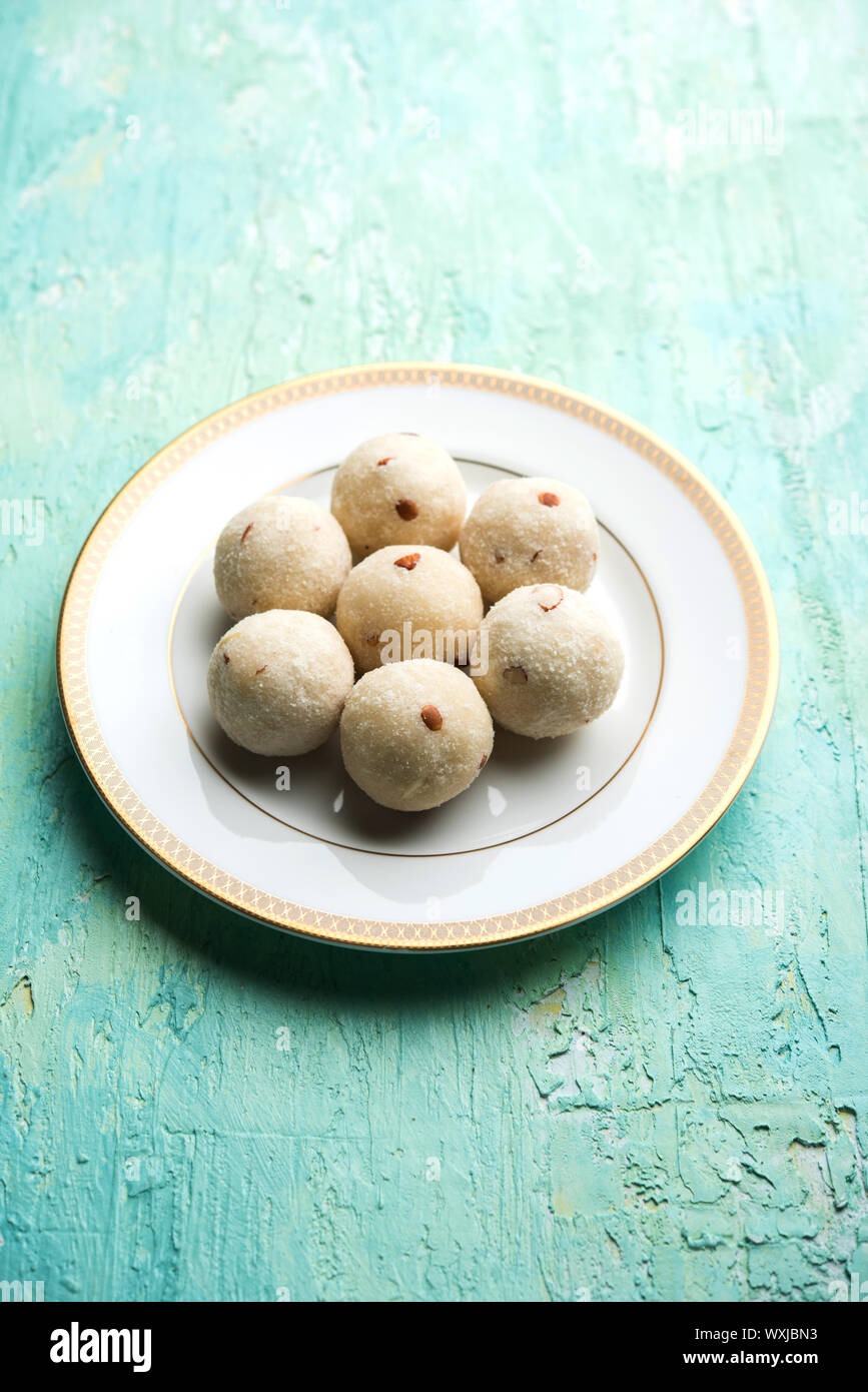 Rava Laddu or Semolina Laddoo Or Rawa Ladu, a popular sweet dish from ...
