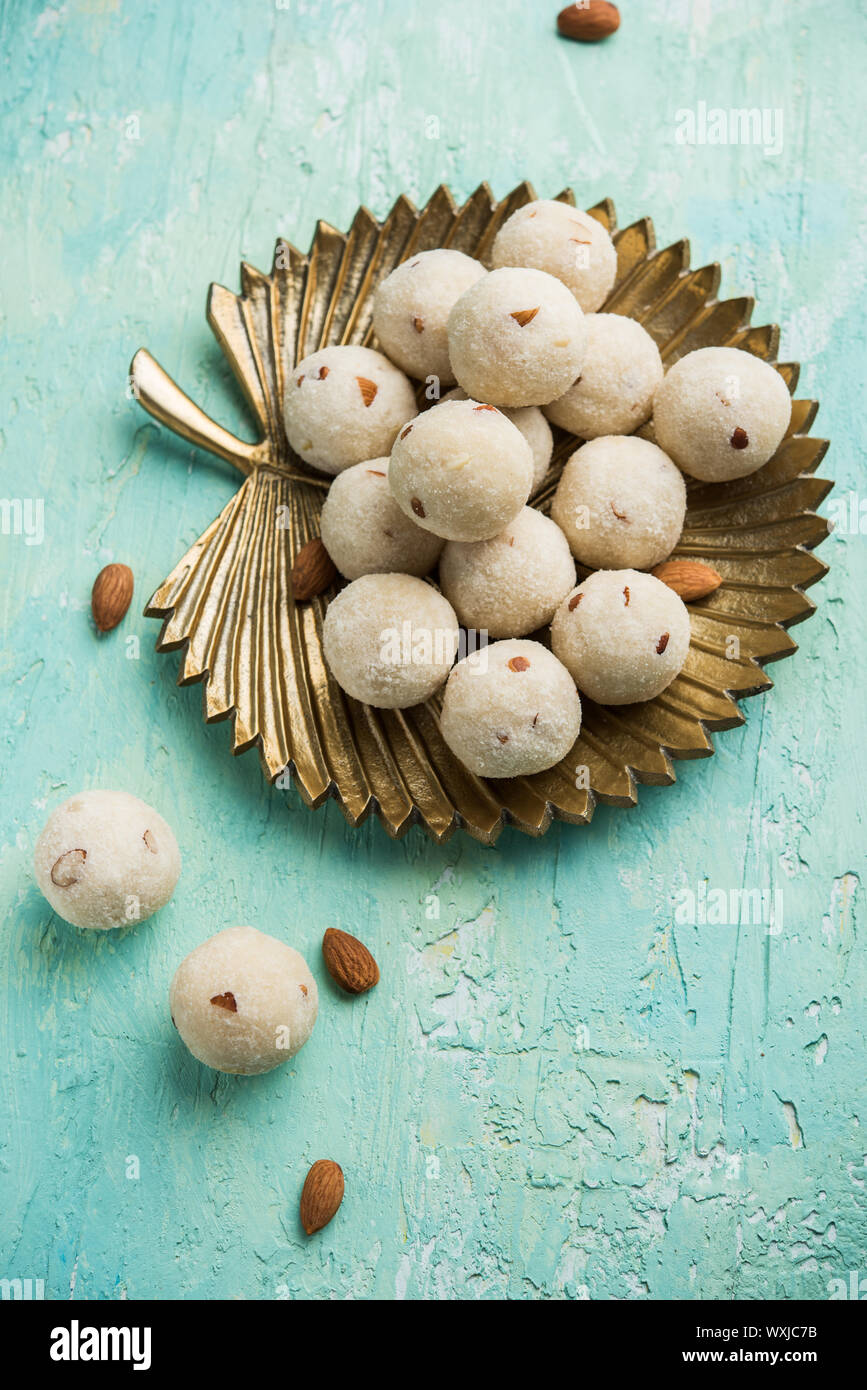 Rava Laddu or Semolina Laddoo Or Rawa Ladu, a popular sweet dish from ...