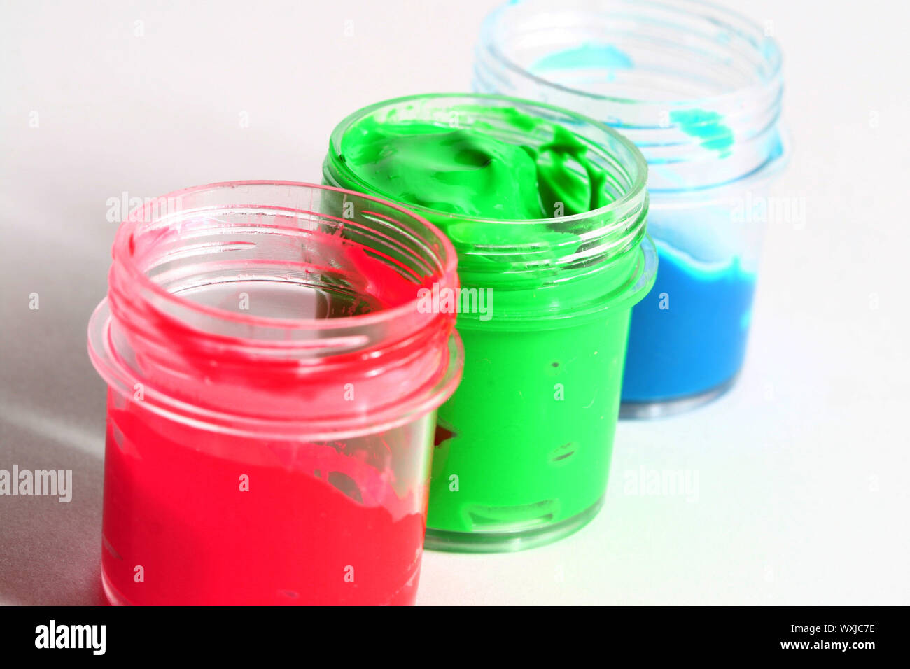 ink paint colors pallete macro close up Stock Photo - Alamy