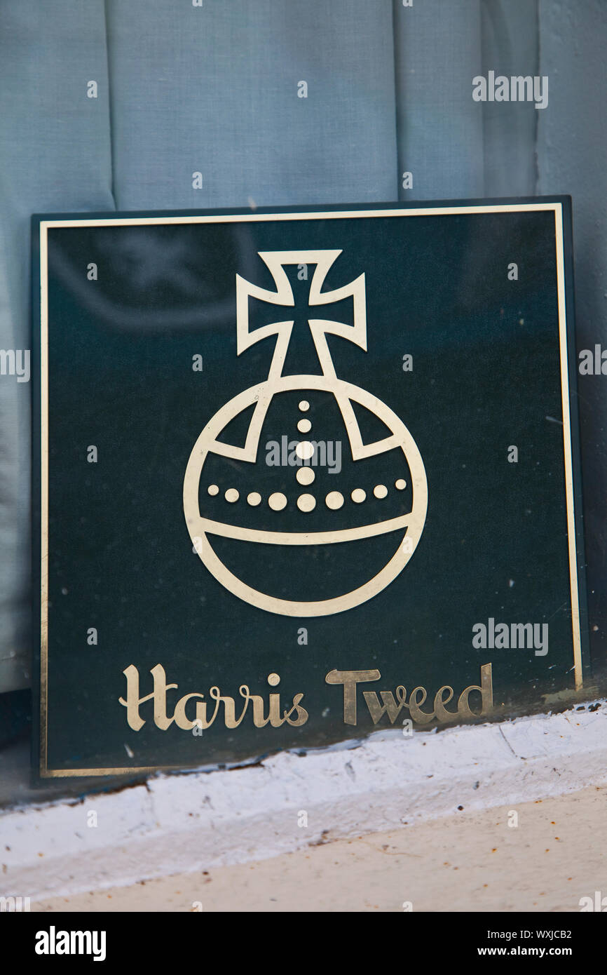 Paño de lana de Harris. Harris Tweed. North Harris Island. Outer ...