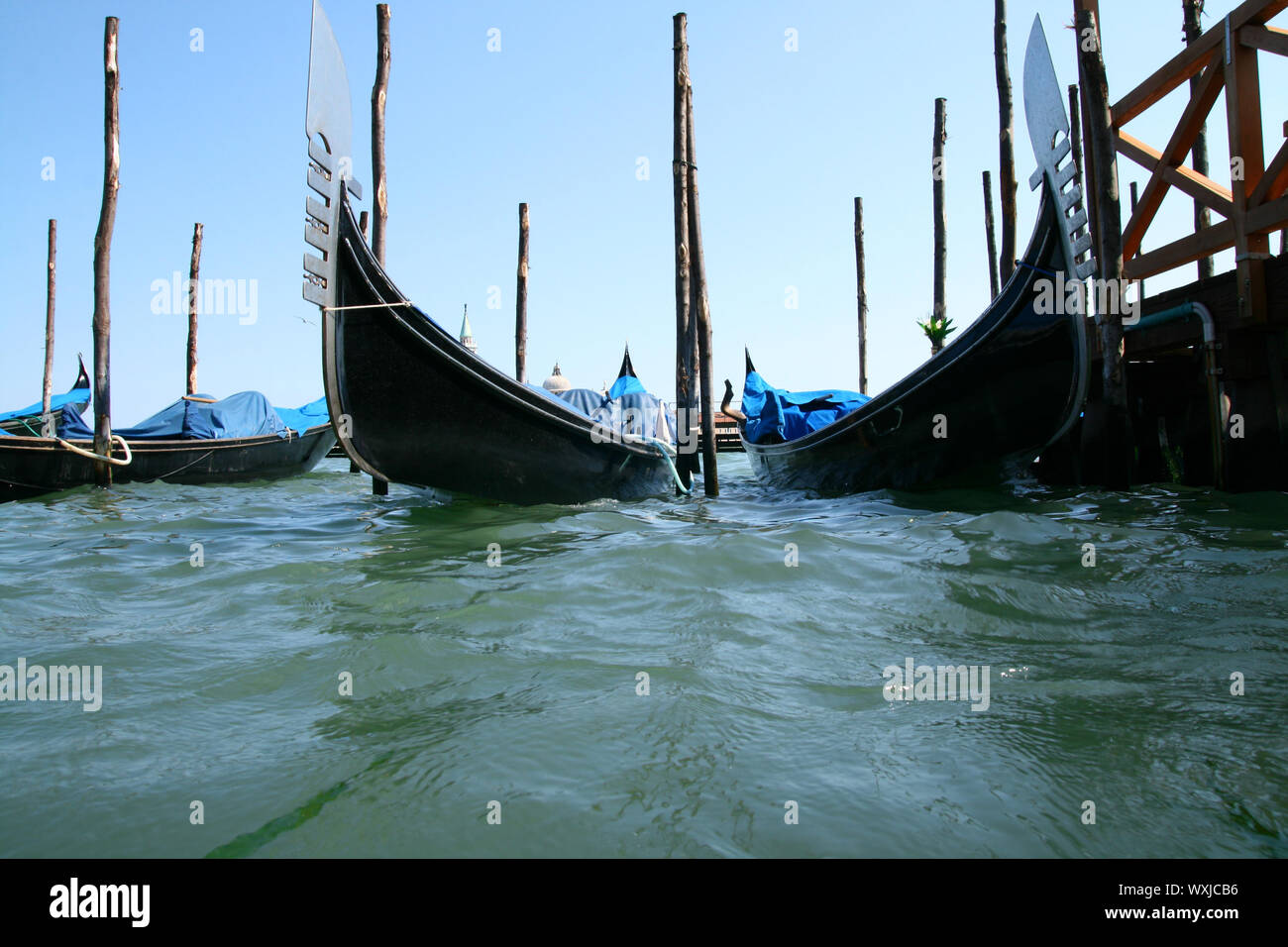 Venice a landscape channels and bridges the summer is beautiful gondola ...