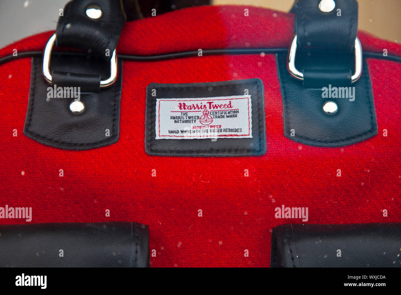 Paño de lana de Harris. Harris Tweed. North Harris Island. Outer ...