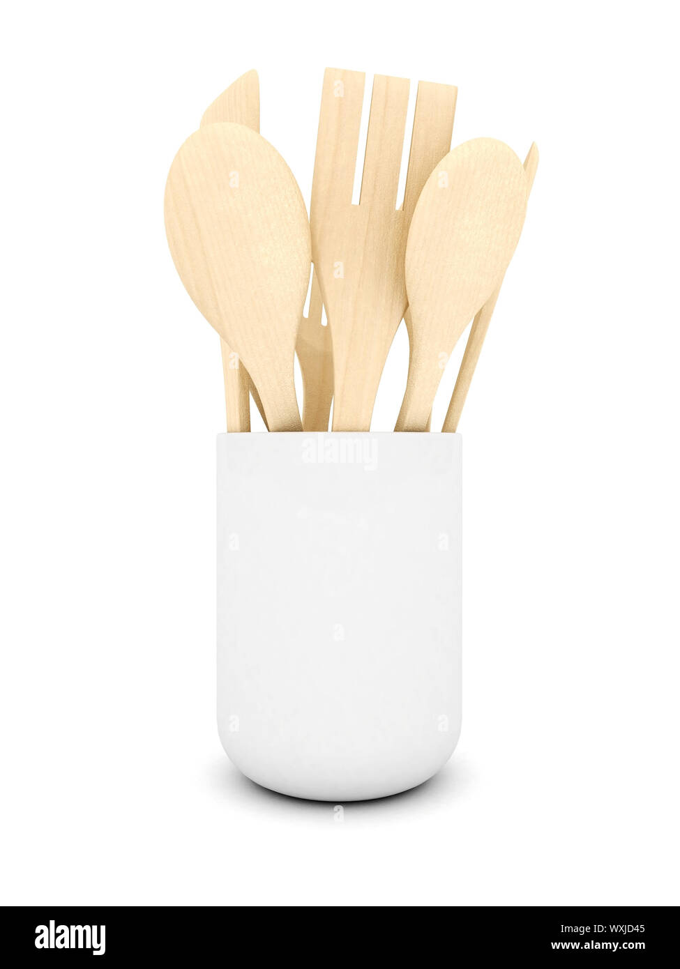 kitchen utensils isolated on white background Stock Photo - Alamy