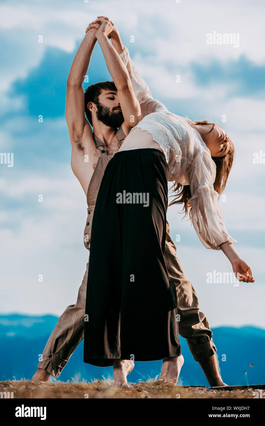 Young couple practicing dance hi-res stock photography and images - Alamy