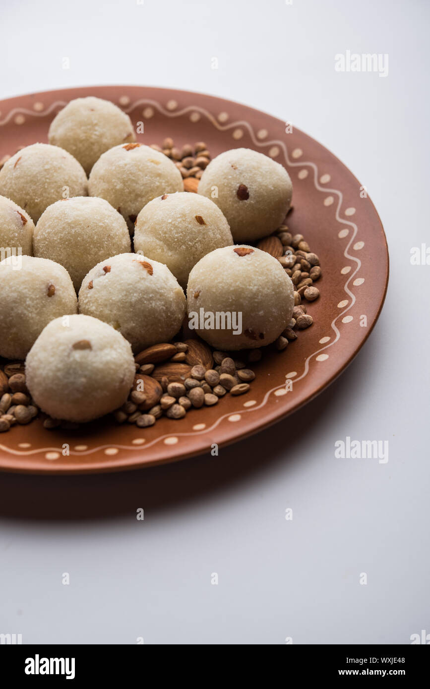 Rava Laddu or Semolina Laddoo Or Rawa Ladu, a popular sweet dish from ...