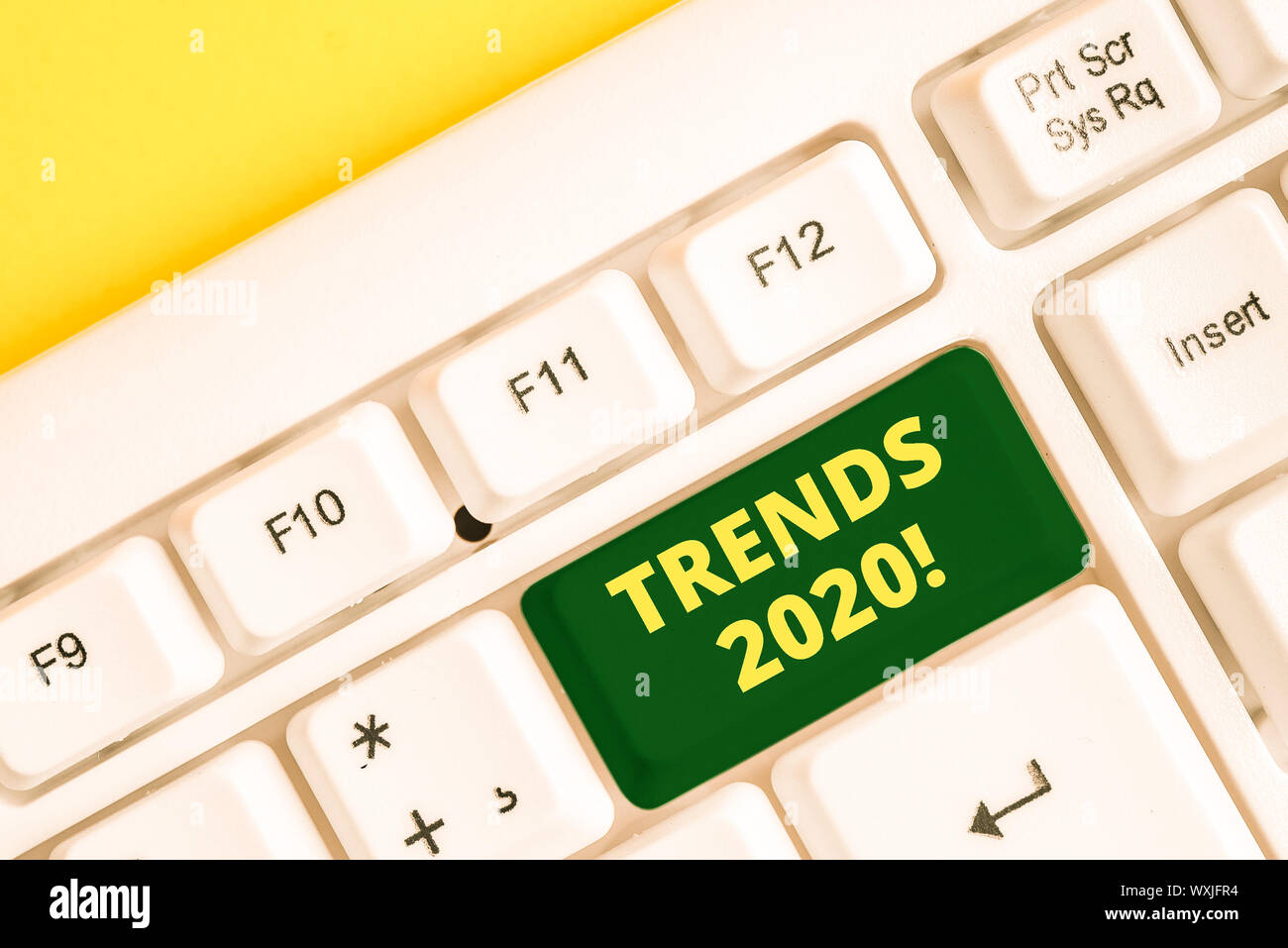 Word writing text Trends 2020. Business photo showcasing general ...