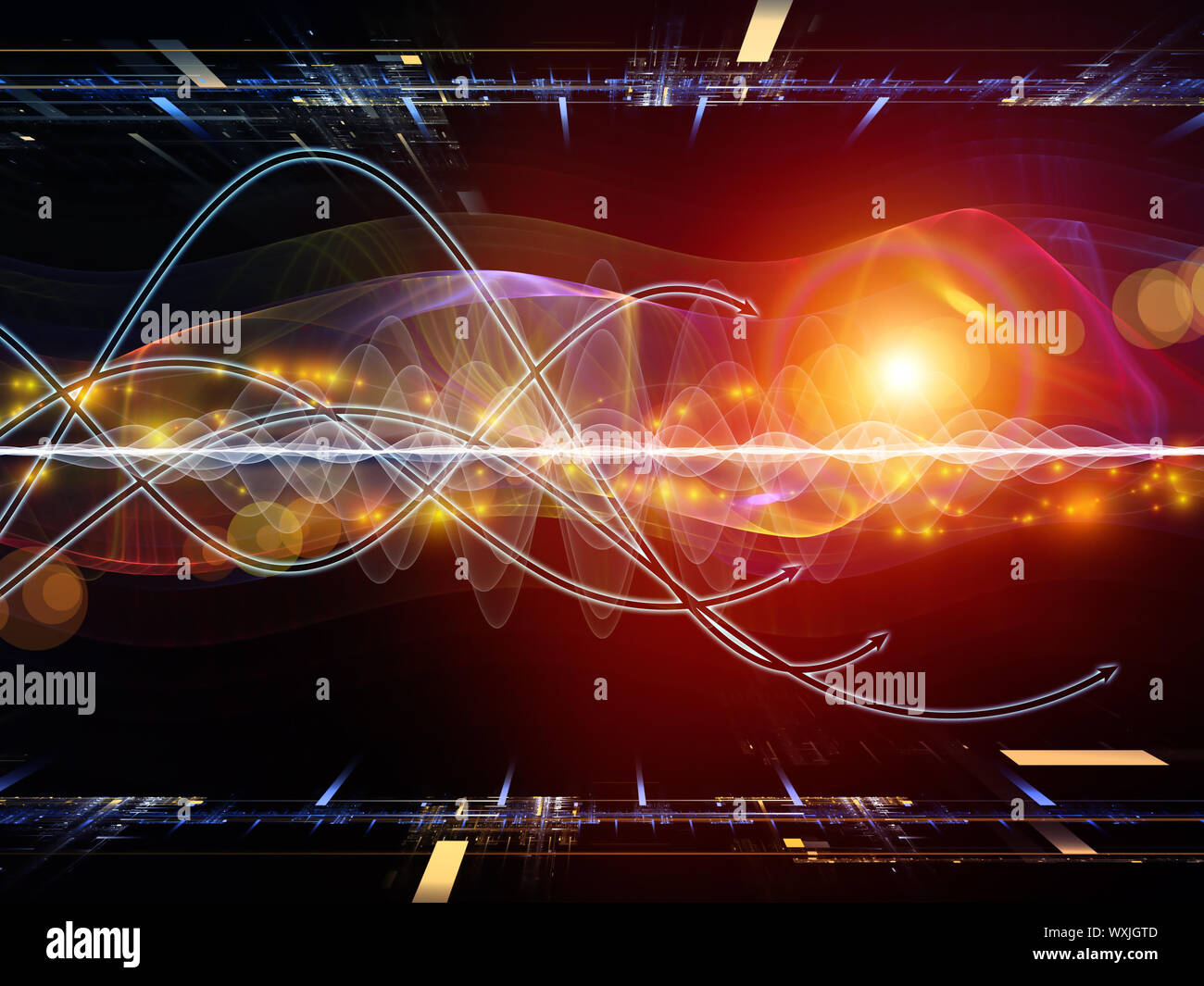 Background design of arrows and directional abstract forms on the ...