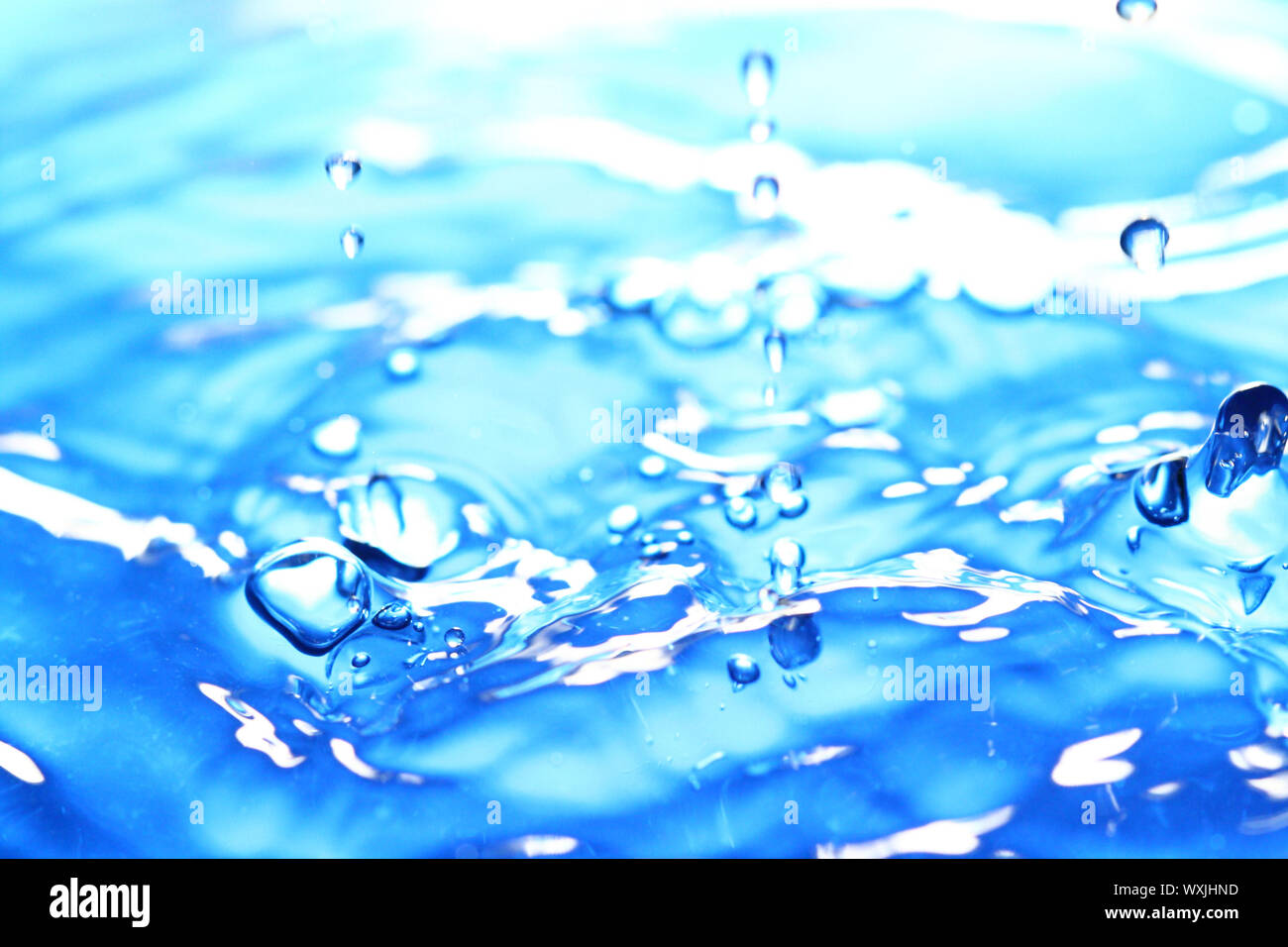 water splash close-up aqua backgrounds Stock Photo - Alamy
