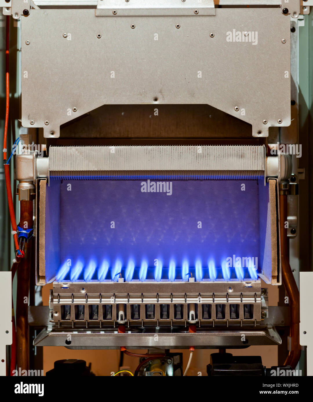 Inside gas boiler hi-res stock photography and images - Alamy